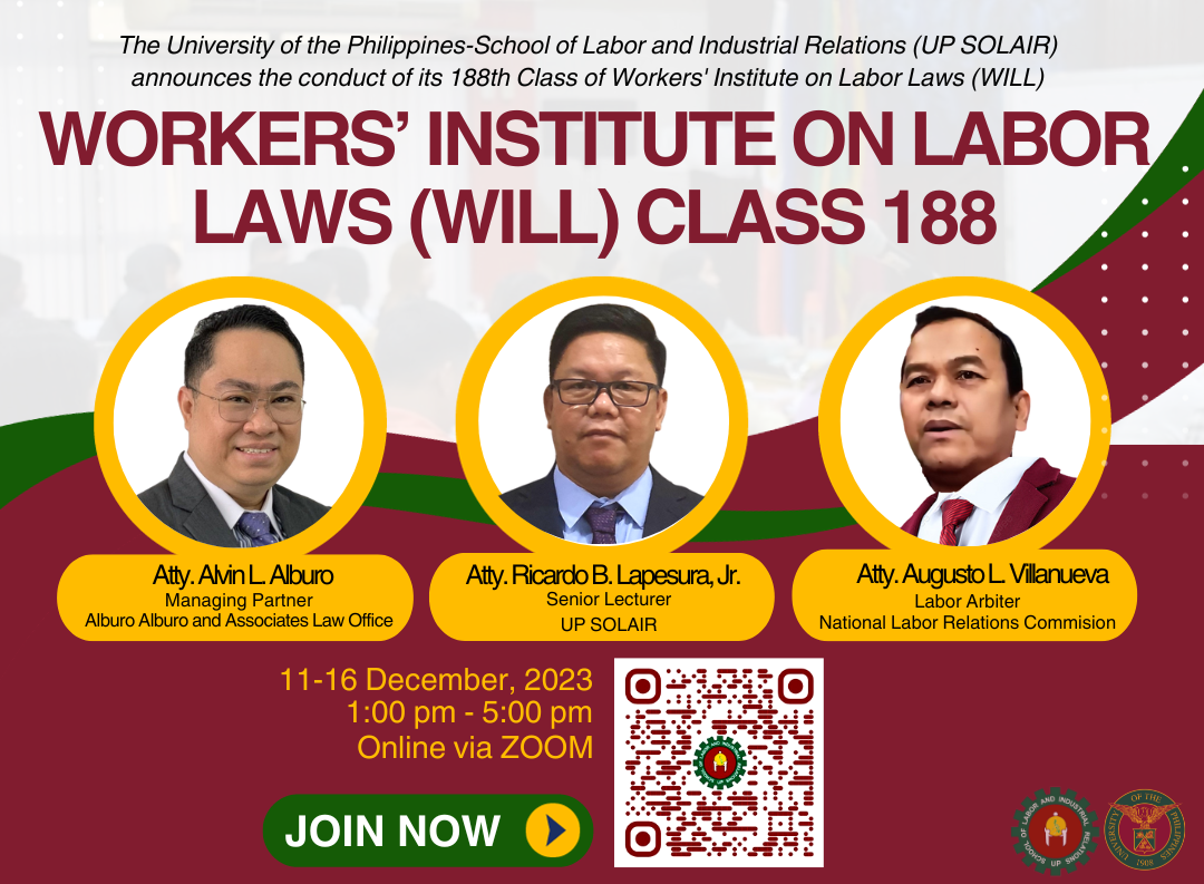 Workers’ Institute on Labor Laws (WILL)