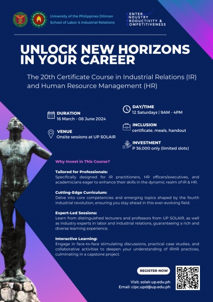 Certificate Course in IR/HR: Class 20